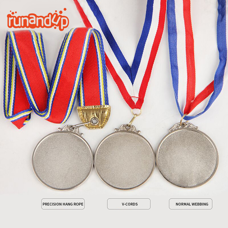 RU81120 2D Zinc Alloy Metal Souvenir Award Sport Medal with Ribbon ...