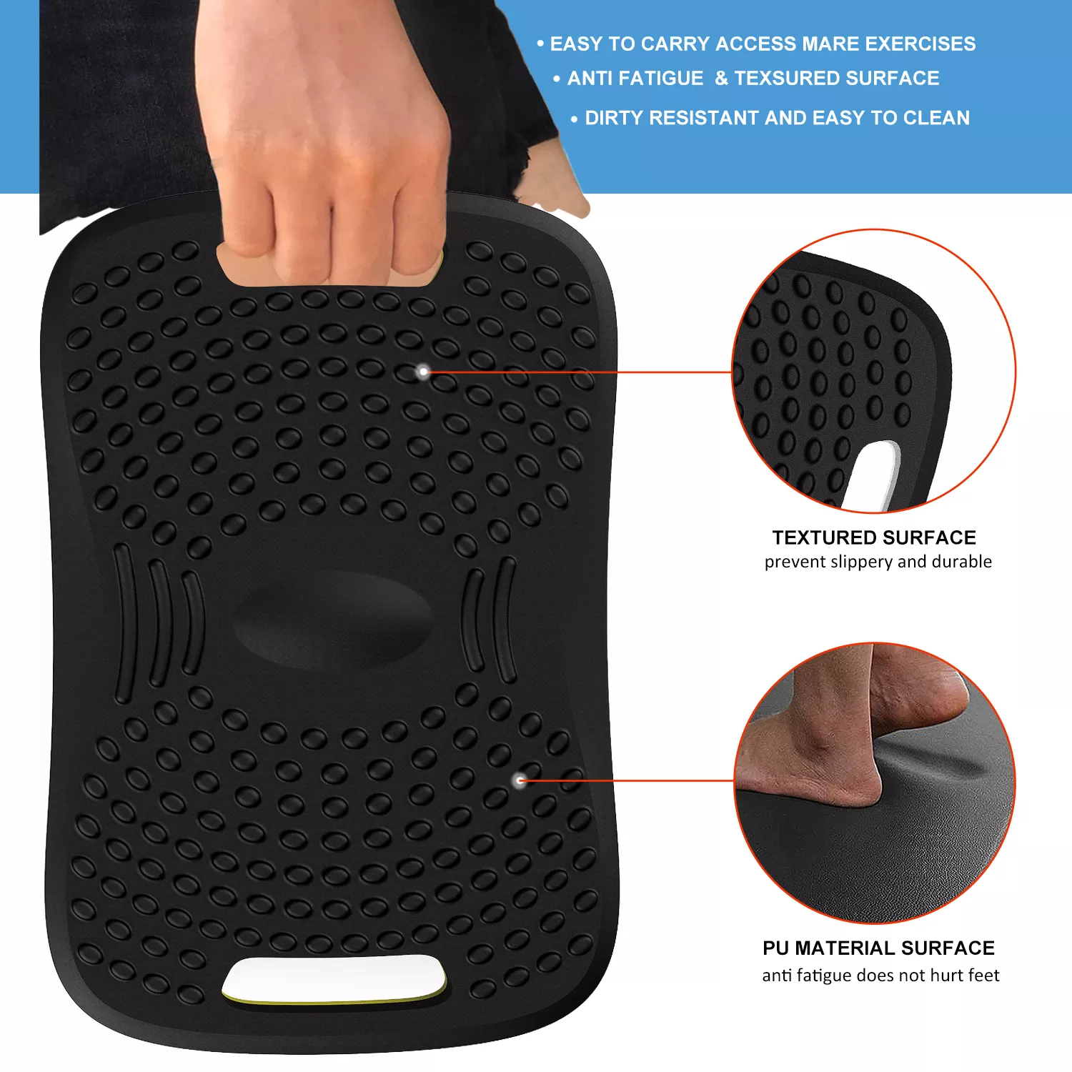 Plastic Wobble Anti Fatigue Balance Board for Standing Desk Stability ...