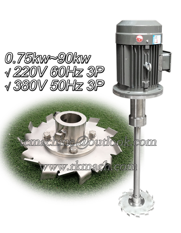 High Shear Dispersor Stainless Steel Cowles Disc Sawblade Mixer ...