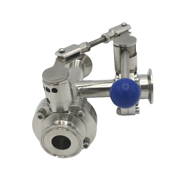 3 Way Butterfly Valves with linkage level from China manufacturer ...