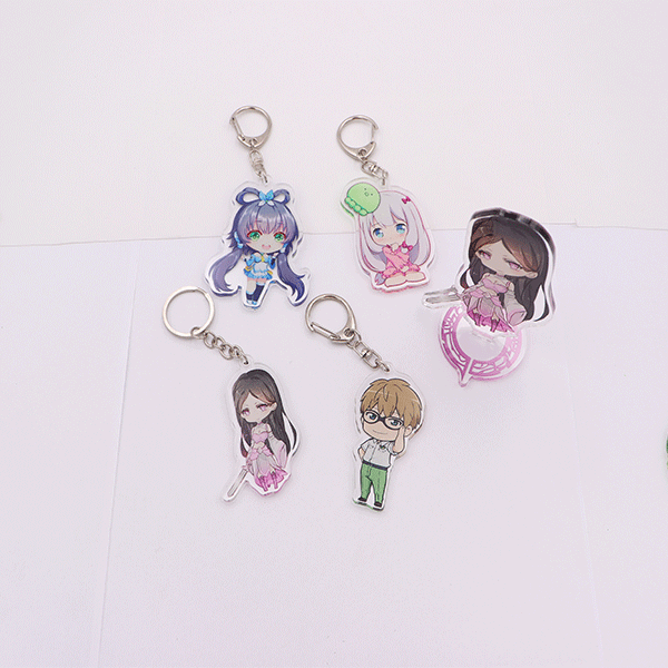Personalized Acrylic Custom Keychain Girl Keychain with Ring from China ...