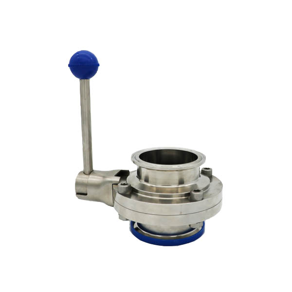 Sanitary Tri clamp 3A butterfly valve with Pull handle EPDM Silicone ...