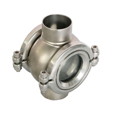 Sanitary Stainless Steel Cross Type Welding Sight Glass from China ...