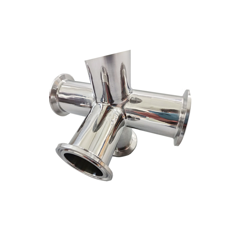 Sanitary Stainless Steel Tri Clamp 5 Way Cross Pipe Fitting from China ...