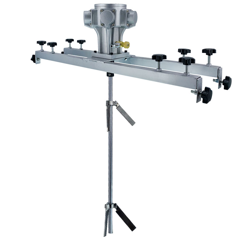 air-driven mixer for IBC tote folding mixing blade