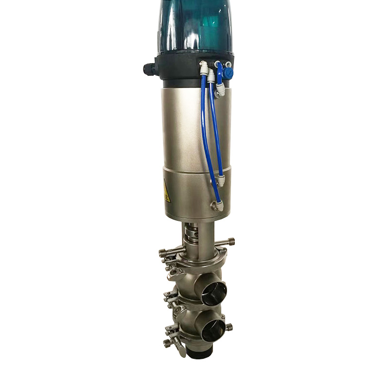 Sanitary Double Seat Mixproof Valve with Control Top from China ...